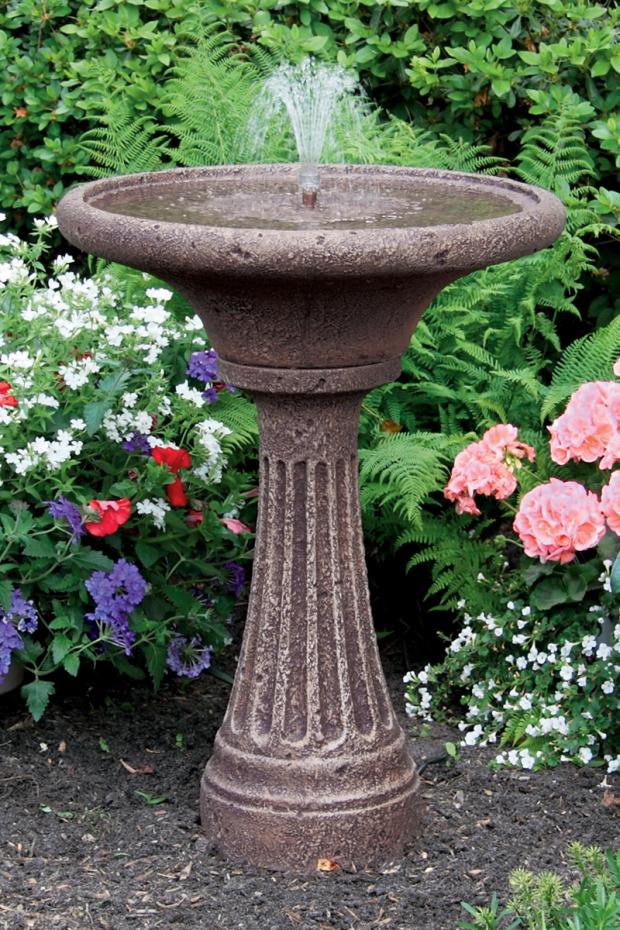 30" Chelsea Fleur De Lis Fluted Fountain – Massarelli Lawn Ornaments