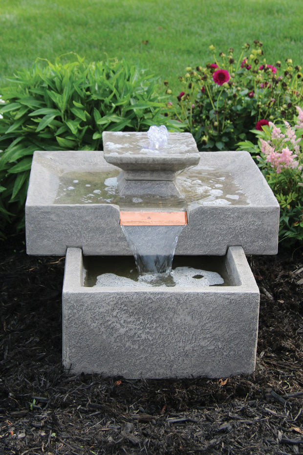 15" Linear Cascade Fountain – Massarelli Lawn Ornaments