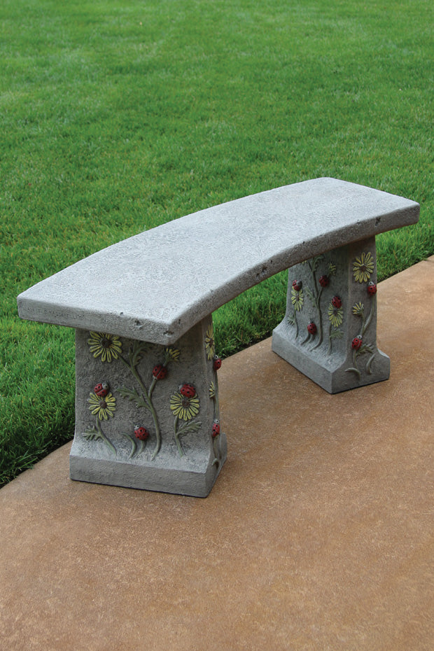 Ladybug Bench – Massarelli Lawn Ornaments