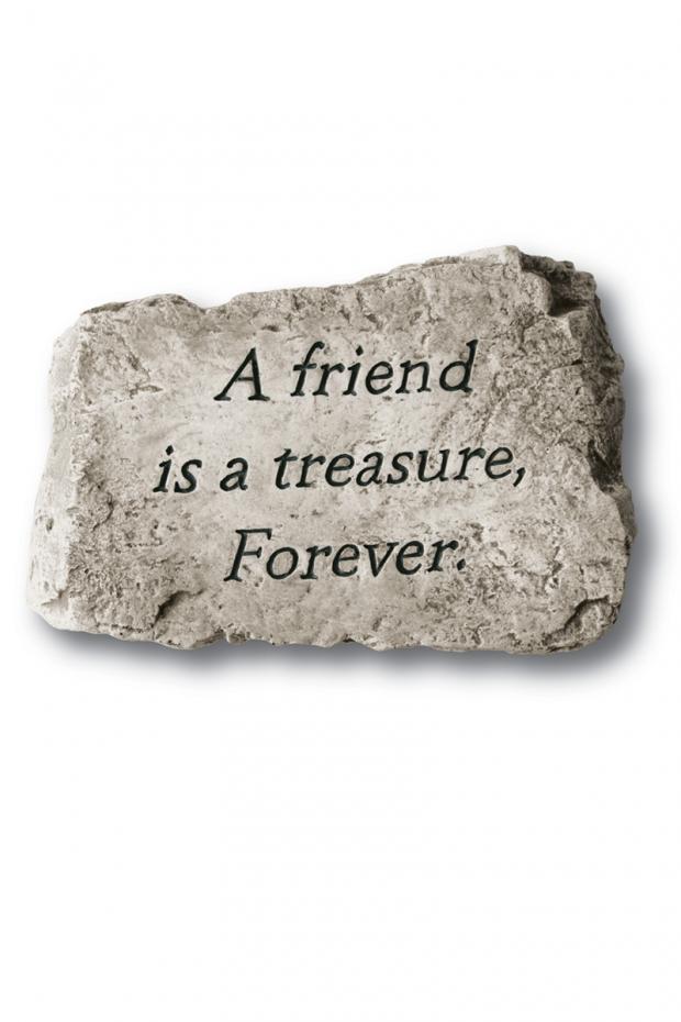 A friend is a treasure forever – Massarelli Lawn Ornaments