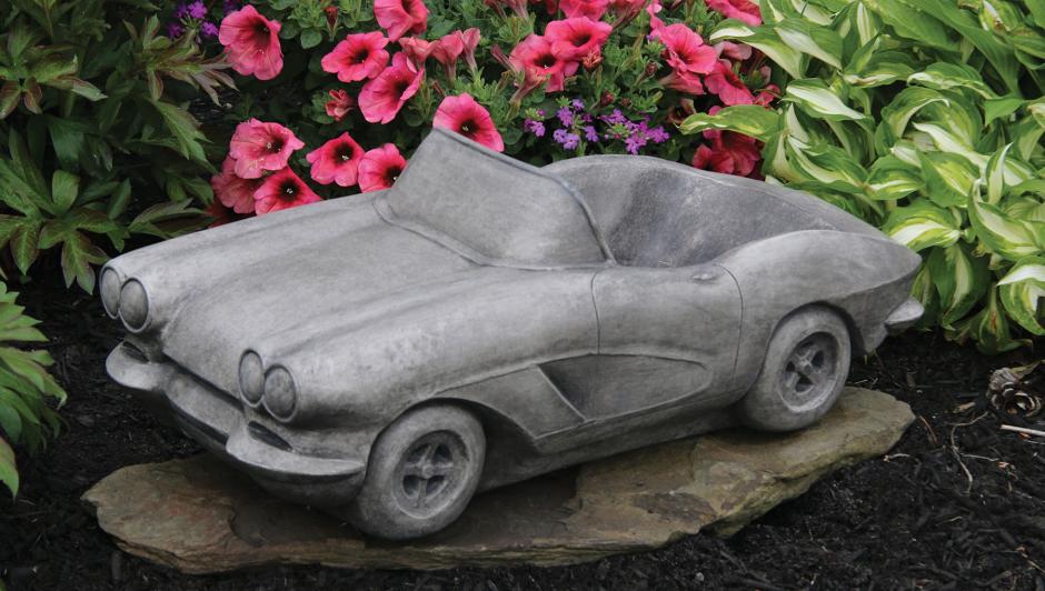 Classic Sporty Car Planter – Massarelli Lawn Ornaments