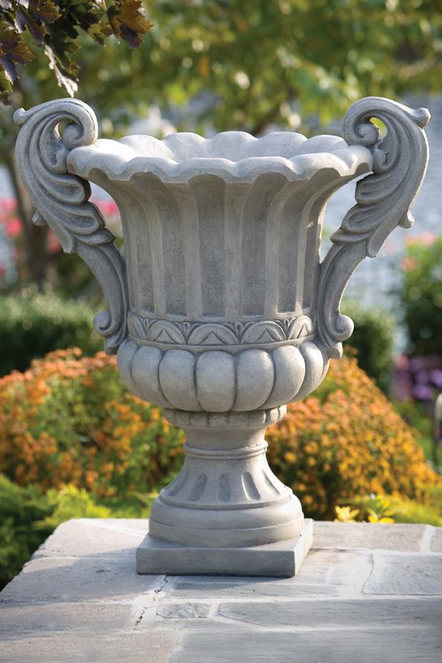 36" Double Handled Verona Urn – Massarelli Lawn Ornaments